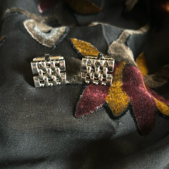 Accessories | Vintage Midcentury Modern Silver Tone Chan Link Design ...